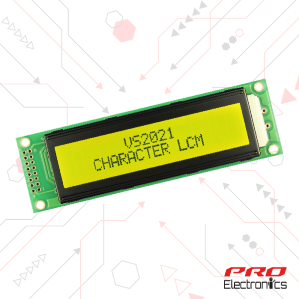 Pantalla lcd 2002 verde-amarillo – Pro Electronics