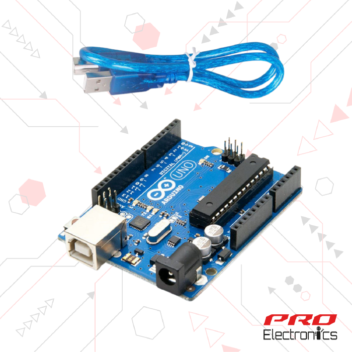 Arduino uno con chip atmega 328P + cable – Pro Electronics