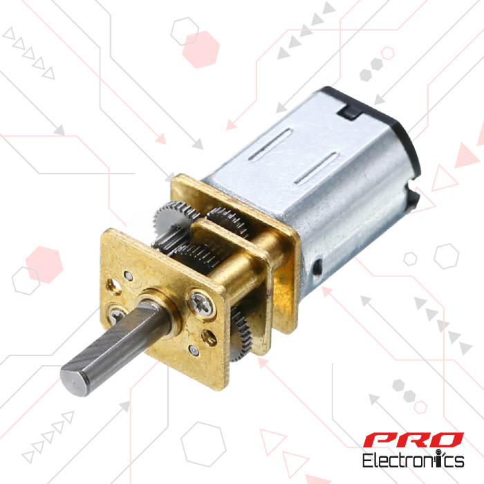 Mini motor n20 12v 1000rpm con caja reductora – Pro Electronics