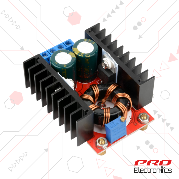 Modulo step up elevador 10-32v a 12-35v 150w shield – Pro Electronics