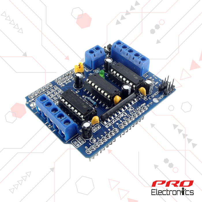 Shield controlador de motores L293d – Pro Electronics