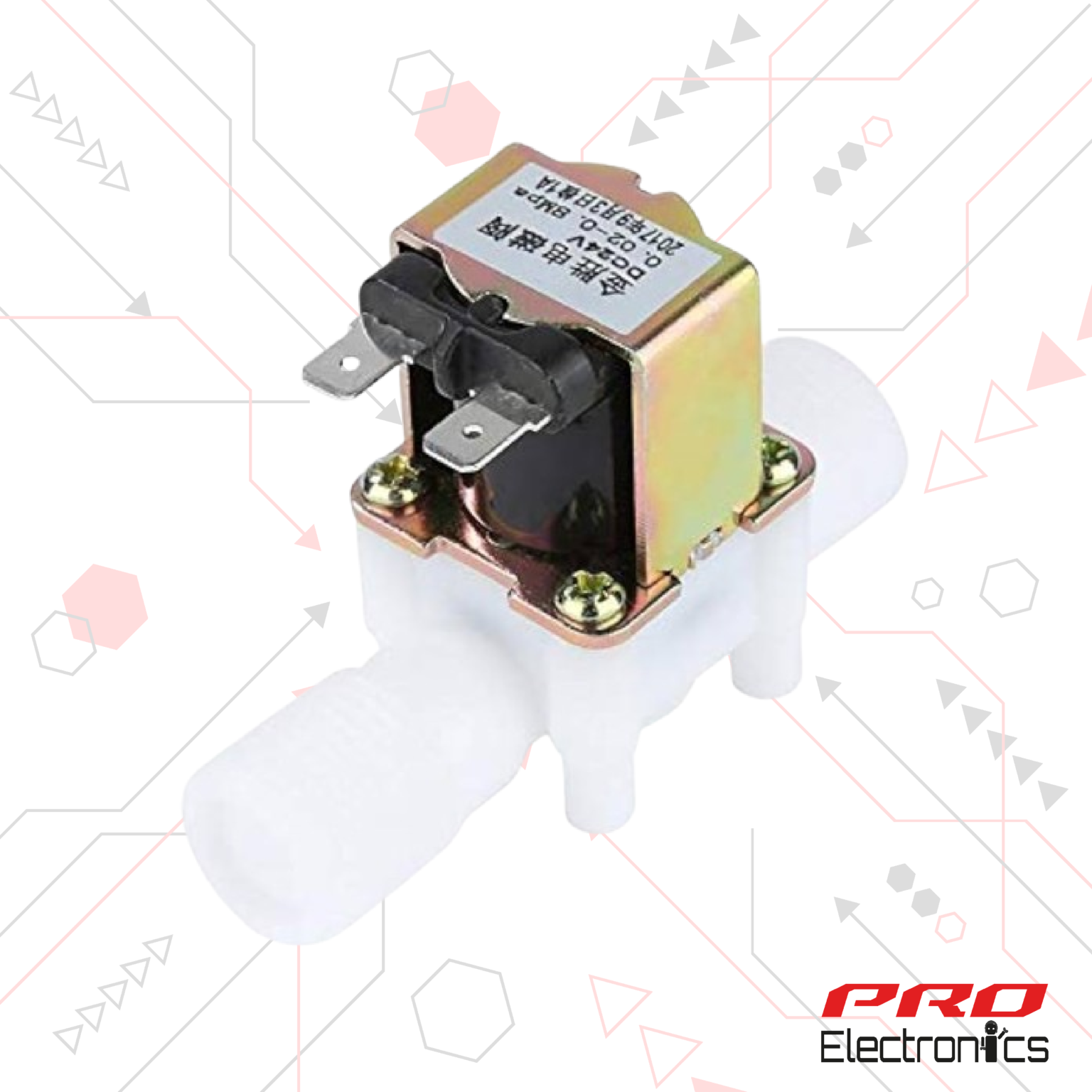 ELECTROVALVULA PLASTICA 12V DC NC A MEDIA PULGADA – Pro Electronics